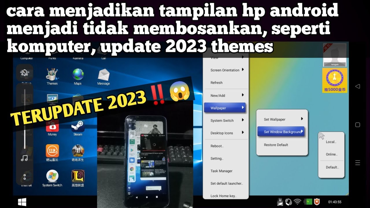 cara menjadikan tampilan hp android menjadi tidak membosankan, seperti ...