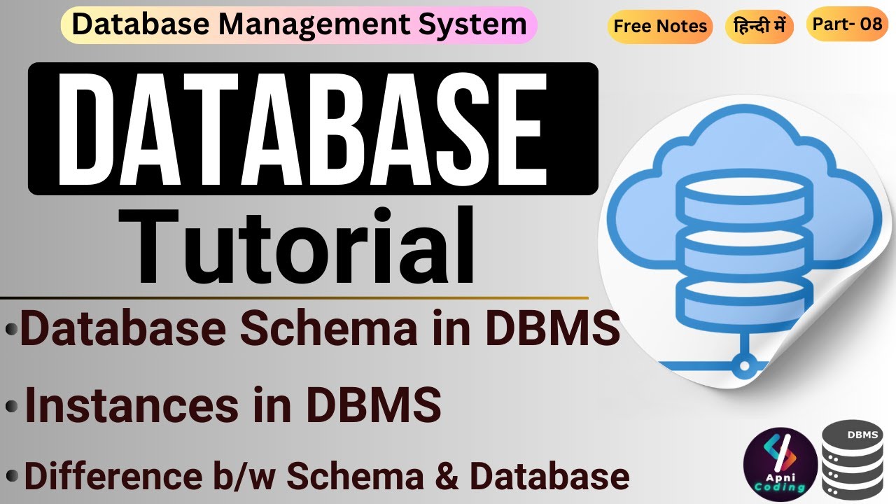 #8 What is Database Schema | Schema in Database | Database Schema in ...