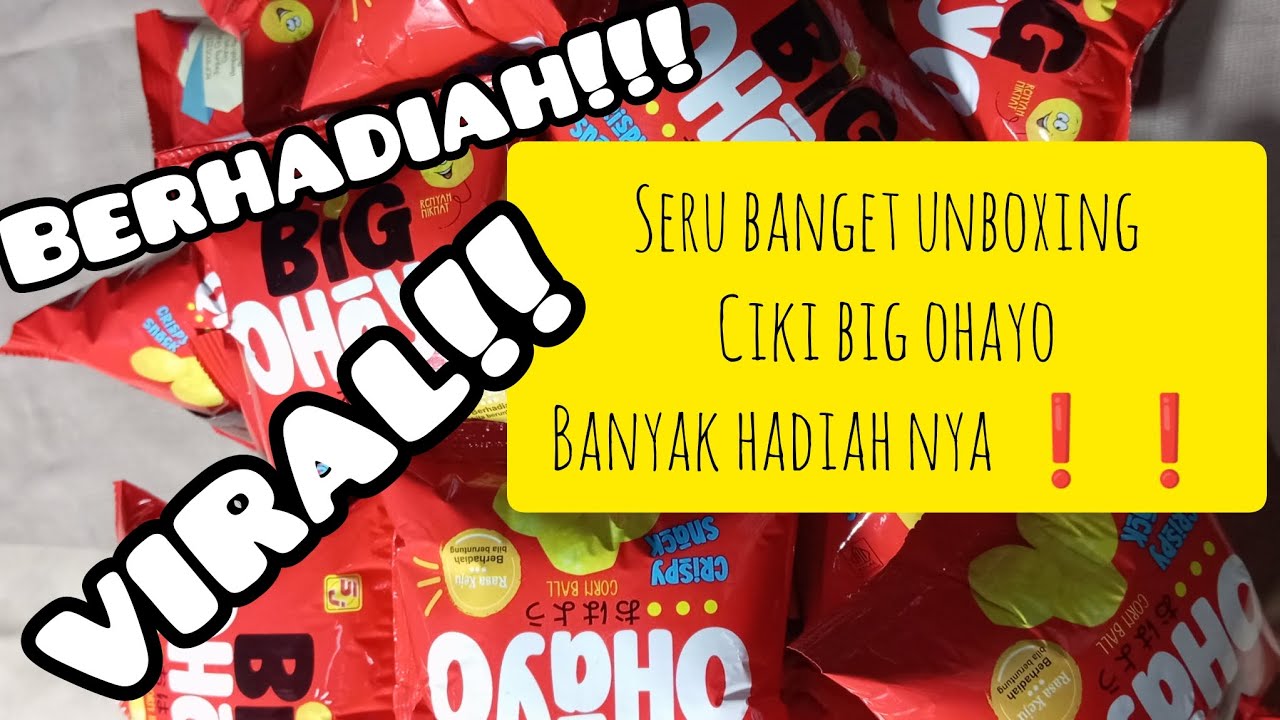 Hadiah nya ga kaleng-kaleng boss!!! Ciki berhadiah viral ! Unboxing ...