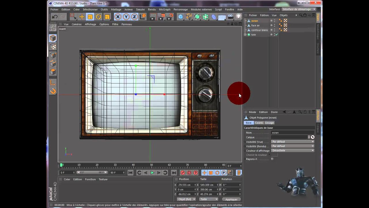 tuto C4D 30 Modélisation polygonale classiquepartie 1 - YouTube