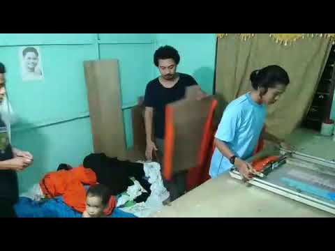 Sablon manual frame presisi - YouTube