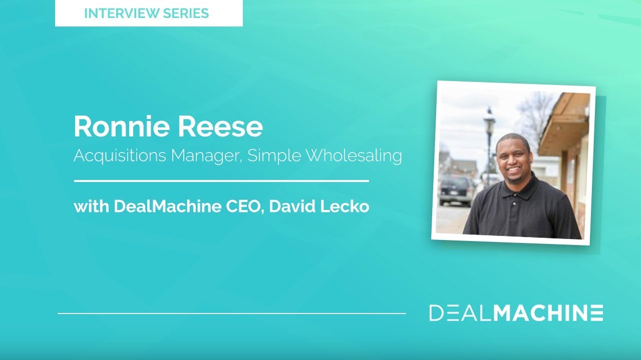 Wholesaling Interview Series EP 14 | Ronnie Reese made over $20,000 ...