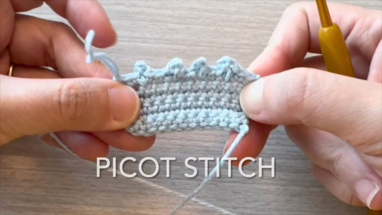 How to Crochet Picot Stitch in 10 different ways - YouTube
