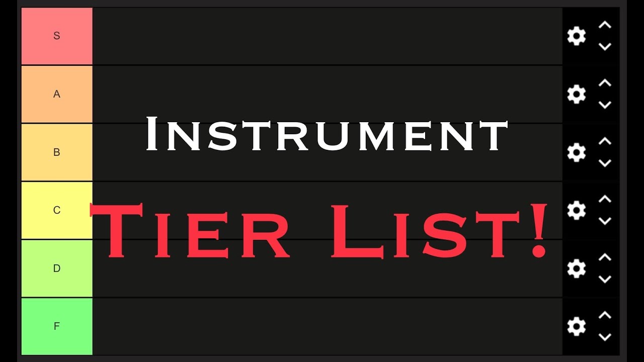 Instrument Tier List! Skool4U - YouTube