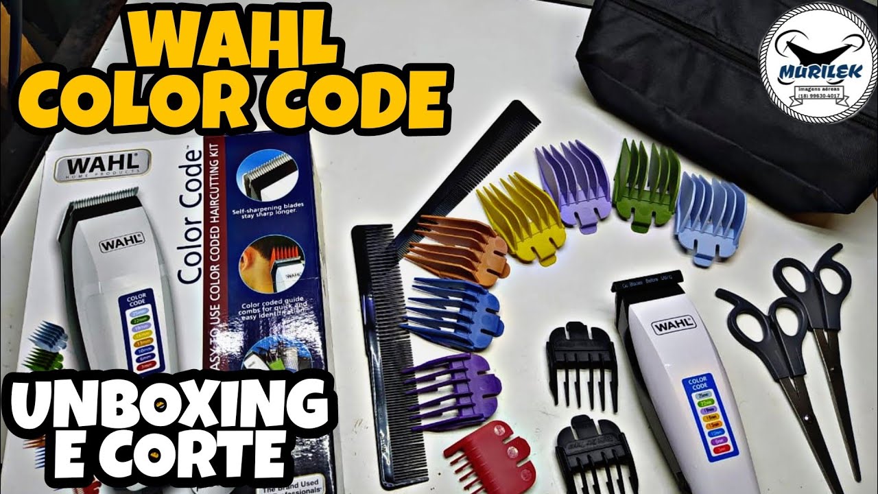 MÁQUINA DE CORTAR CABELO WAHL COLOR CODE - YouTube