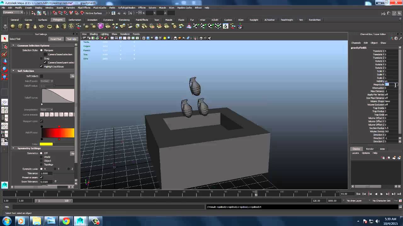 Maya Gravity Simulation Walkthrough - YouTube