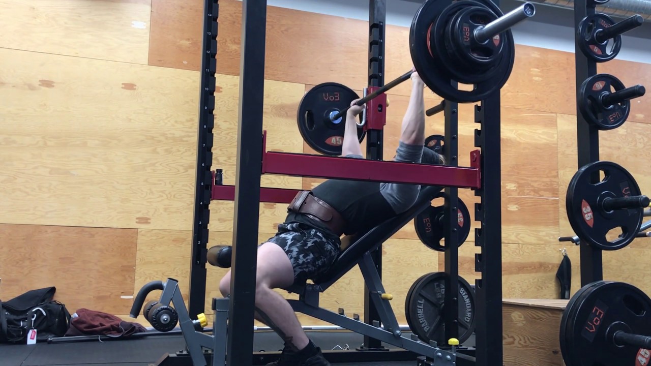 215 lb Incline Bench - YouTube