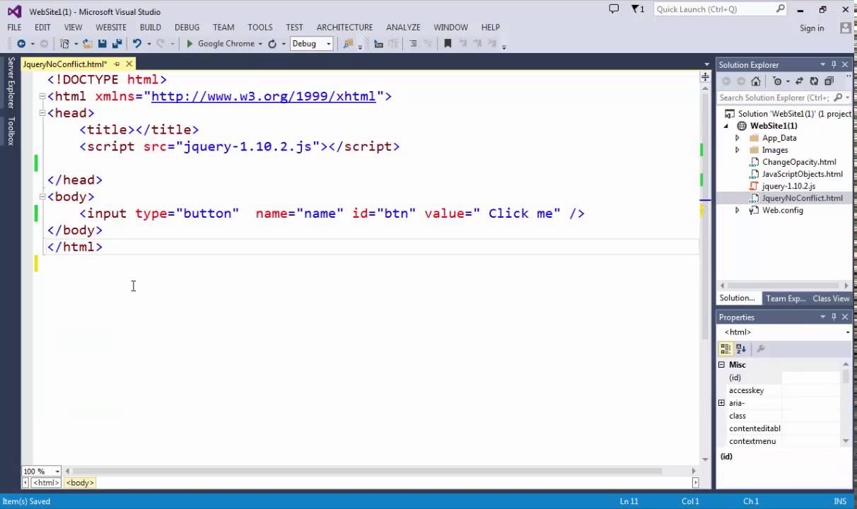 Jquery NoConflict Method - YouTube