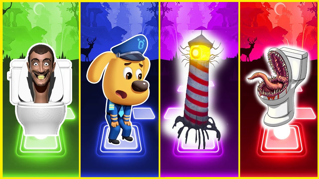Skibidi Toilet 🆚 Sheriff Labrador 🆚 Lighthouse Monster 🆚 Toilet Eater ...