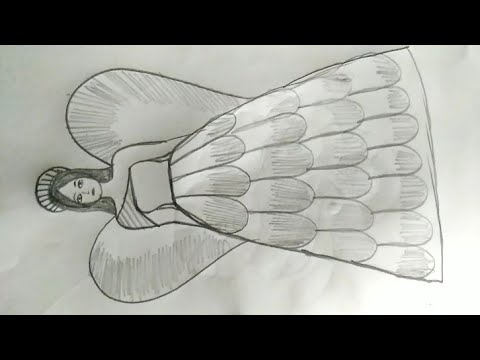 crown wearing pari rani drawing !! pari ka Chitra !! - YouTube