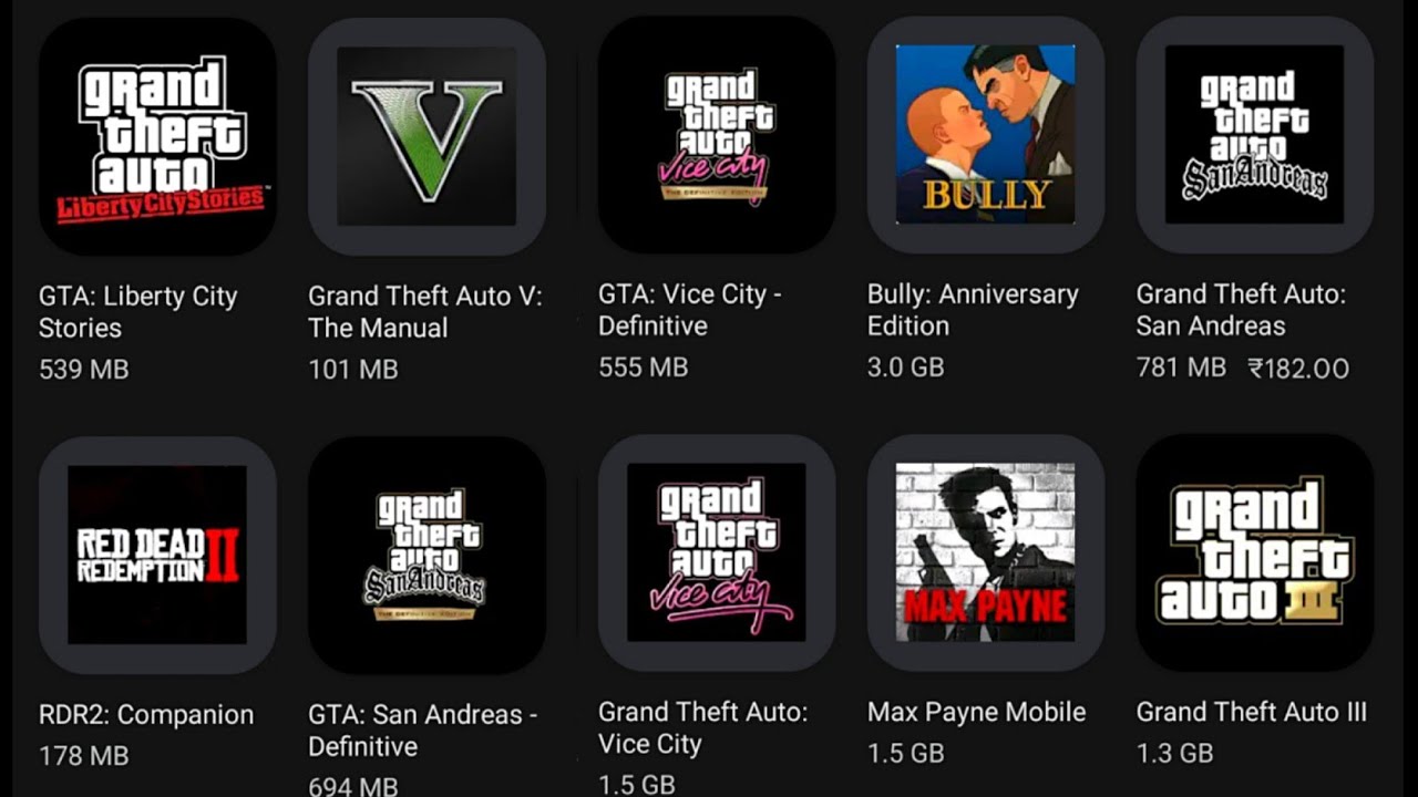 Playing all rockstar games 💪💪 - YouTube