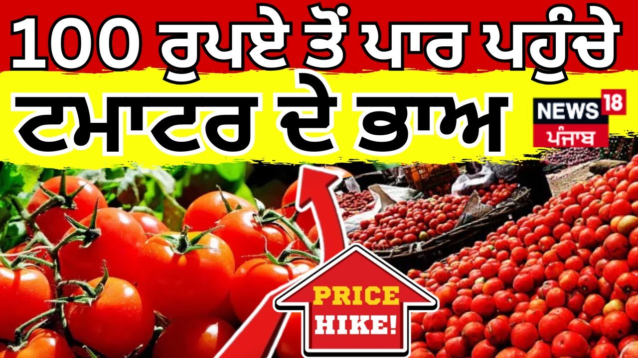 Punjab News | 100 ਰੁਪਏ ਤੋਂ ਪਾਰ ਪਹੁੰਚੇ ਟਮਾਟਰ ਦੇ ਭਾਅ | Vegetable prices ...