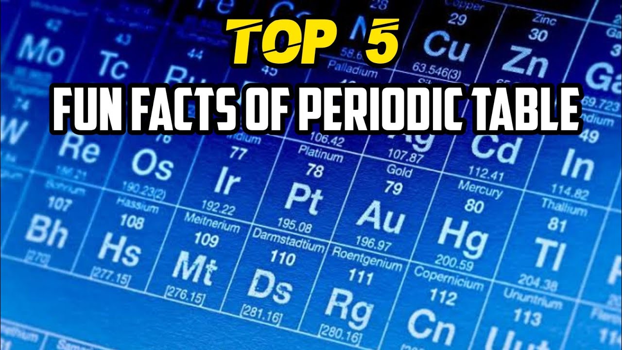Fun Facts of Periodic Table | Tamil | #PeriodicTableTamil - YouTube