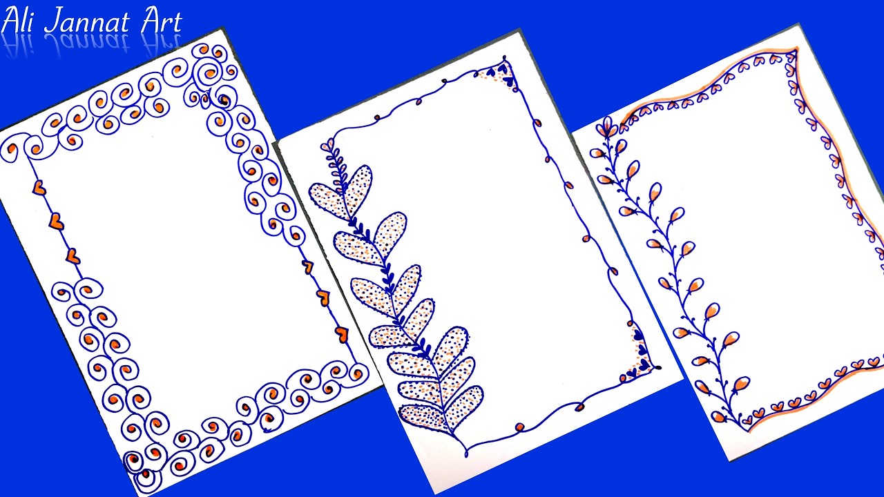 3Beautiful Border Design|project design|corev Page design|assignment ...