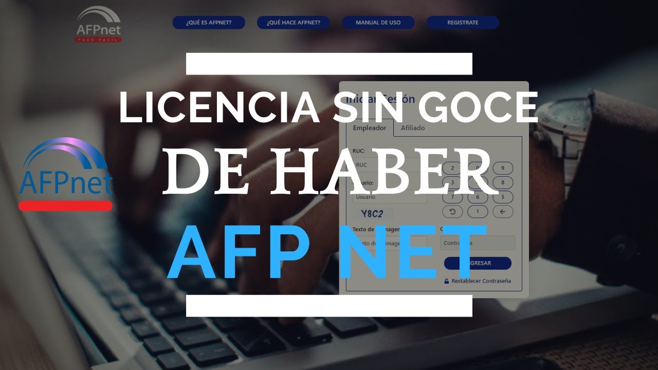 AfpNet presentar planilla con trabajadores con licencia sin goce de ...