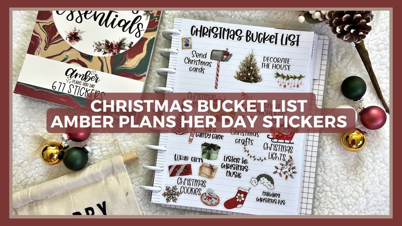 Christmas Bucket List using Amber Plans Her Day Christmas Essentials ...