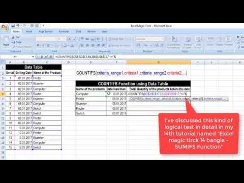 Excel_magic_trick_18_bangla_-_COUNTIFS_Function.MP4 - YouTube