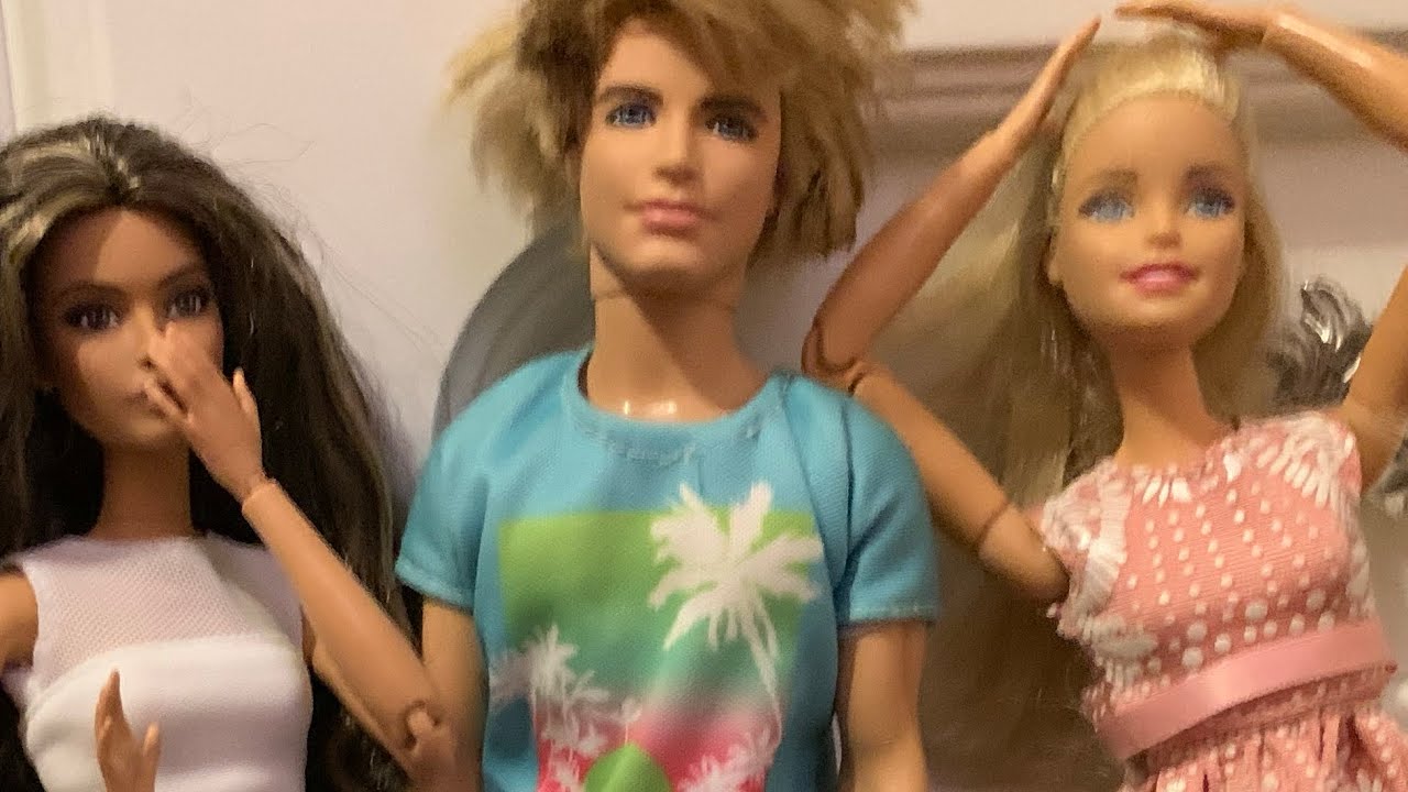 Kens messy hair day - YouTube
