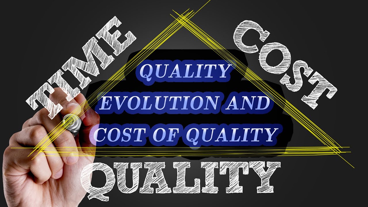 quality evolution and cost of quality - YouTube