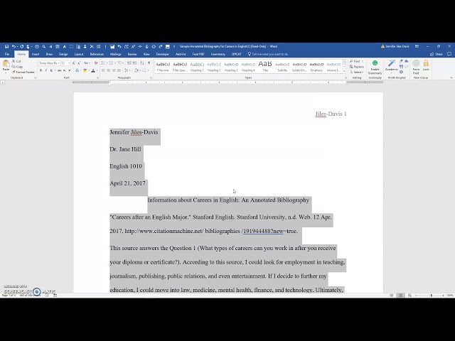 Annotated Bibliography Mla Annotated Bibliography English 12/AP