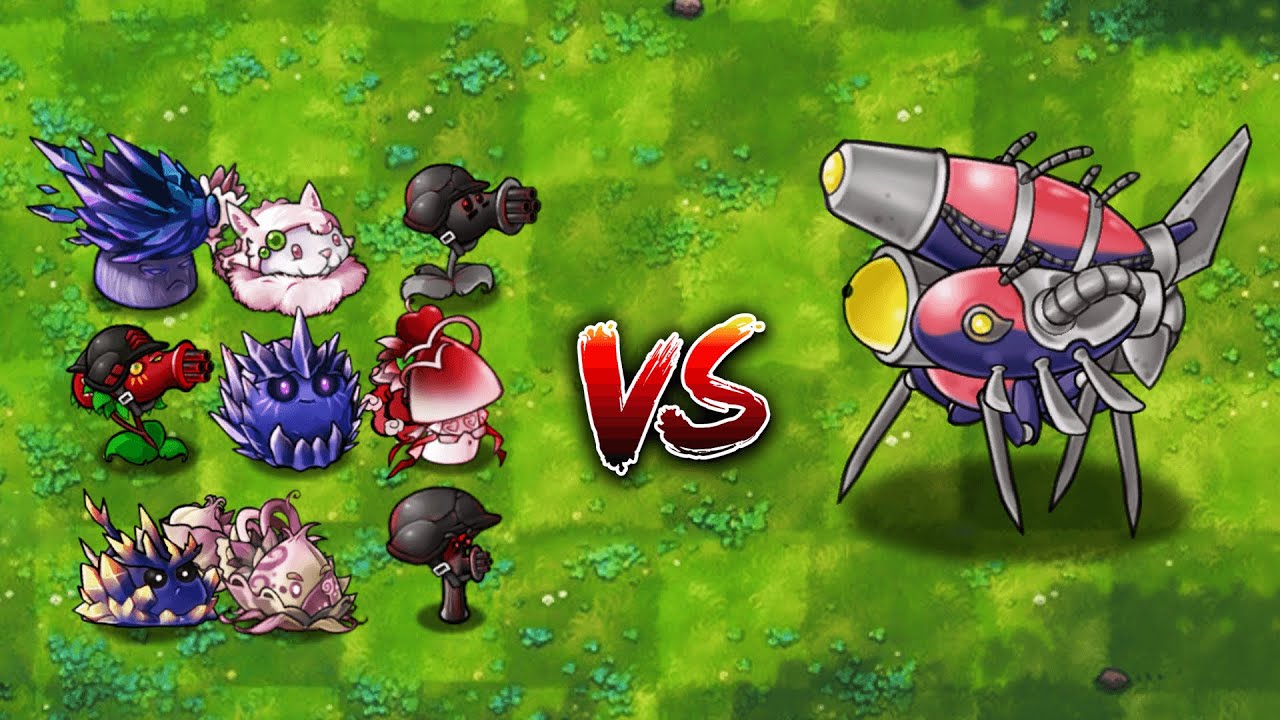 All Obsidian Plants vs Skystrider Mecha | Plants vs Zombies Fusion 2.2. ...