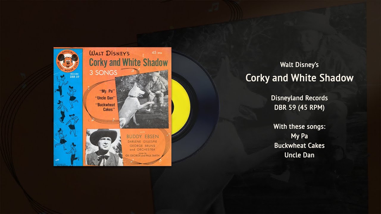 Walt Disney's Corky and White Shadow (DBR 59) | Vintage Disney Vinyl ...