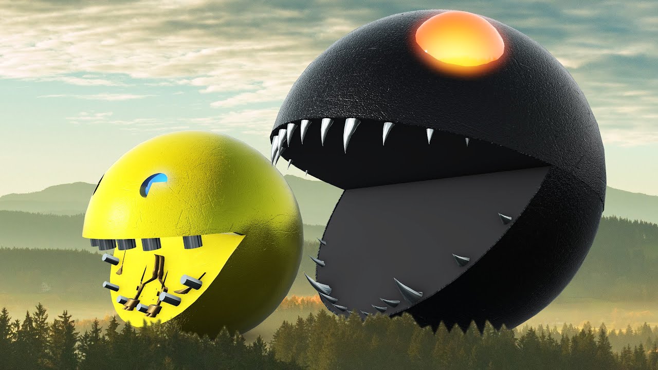 Pacman in Real Life. Collection! - YouTube