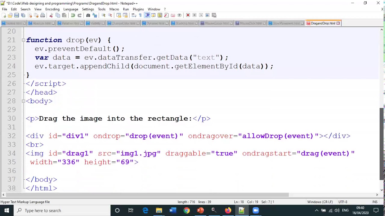 Web Programming Tutorials Web Programming Unit Iv Part 8 Drag And Drop 9537