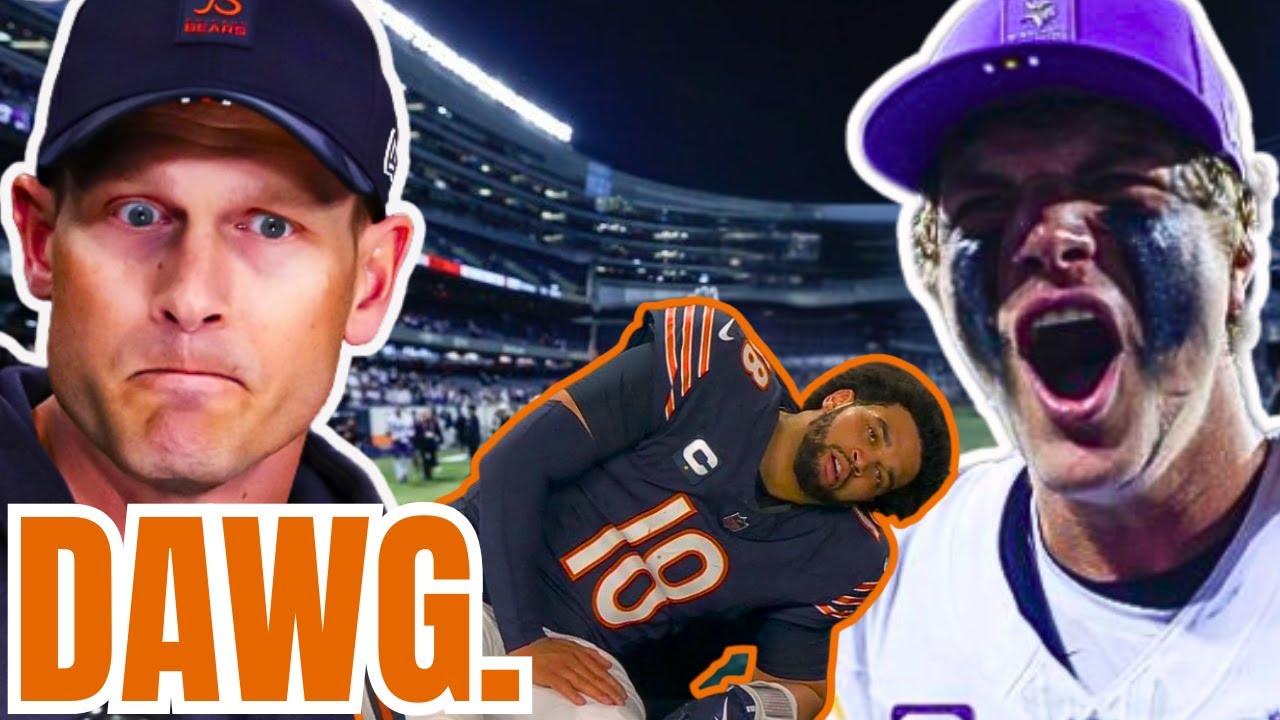 JJ McCarthy is a MAD DAWG! Caleb Williams CHOKES AWAY Bears Win as Ben ...