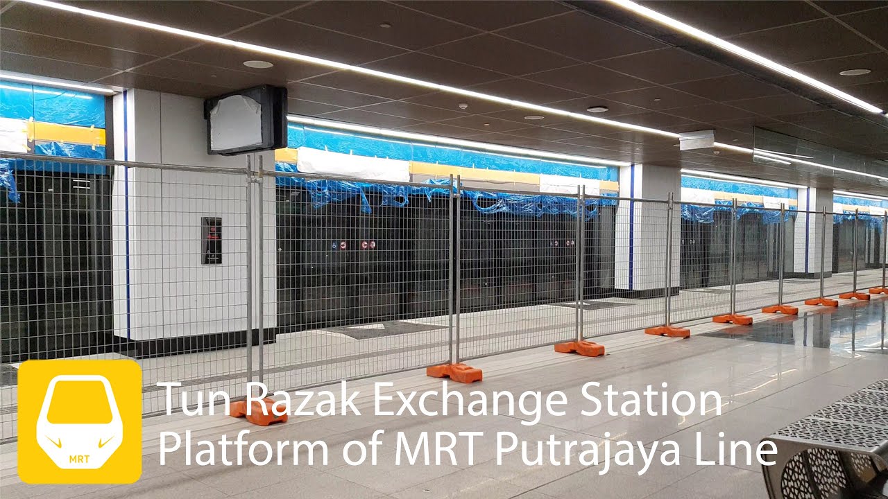 MRT PUTRAJAYA LINE (SSP LINE) TUN RAZAK EXCHANGE STATION PLATFORM ...