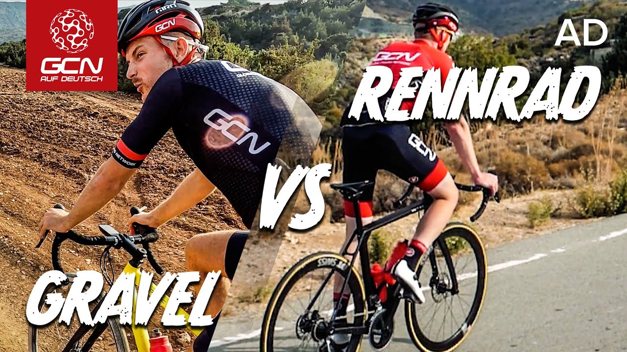 Gravelbike vs. Rennrad / Schotterweg oder glatter Asphalt - Wer knipst ...