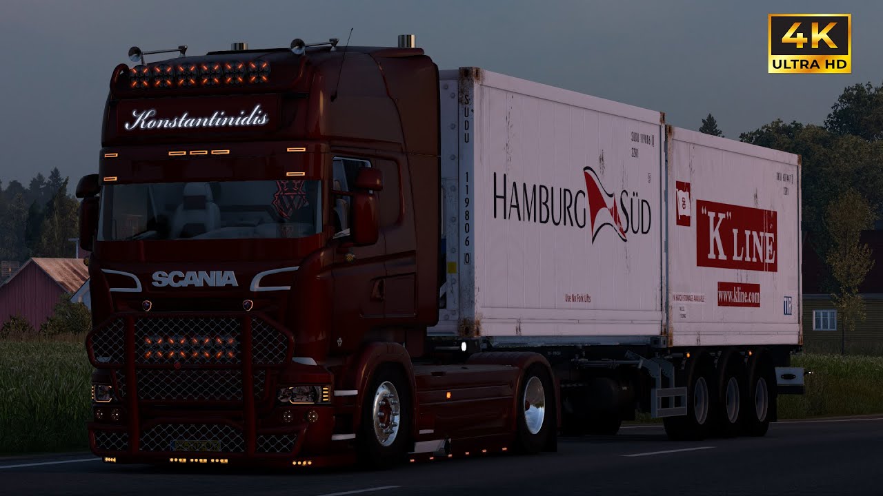Scania R950 Konstantinidis V8 | ETS2 1.50 Gameplay 4K - YouTube