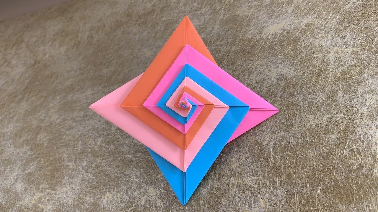 MODULAR ORIGAMI SPIRAL EASY - YouTube