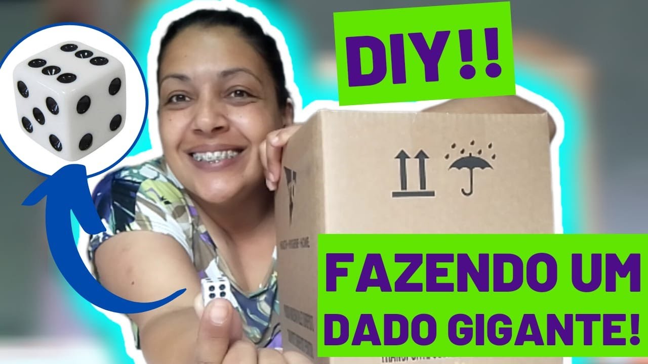 DIY | PASSO A PASSO como FAZER UM DADO GIGANTE em casa - YouTube