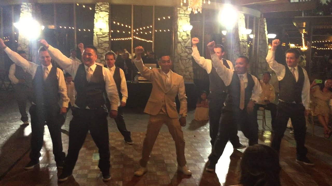 Groomsmen Surprise Dance! BEST EVER!! - YouTube