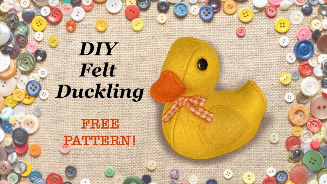 DIY Felt Duck || FREE PATTERN || Full Tutorial with Lisa Pay - YouTube