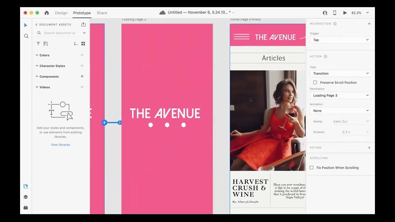 Creating Prototype 2 Adobe XD - YouTube