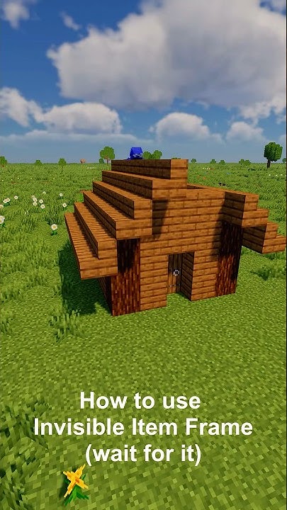 How to use Invisible Item Frame | Minecraft Tutorial - YouTube