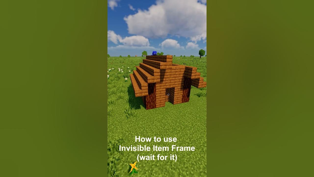 How to use Invisible Item Frame | Minecraft Tutorial - YouTube