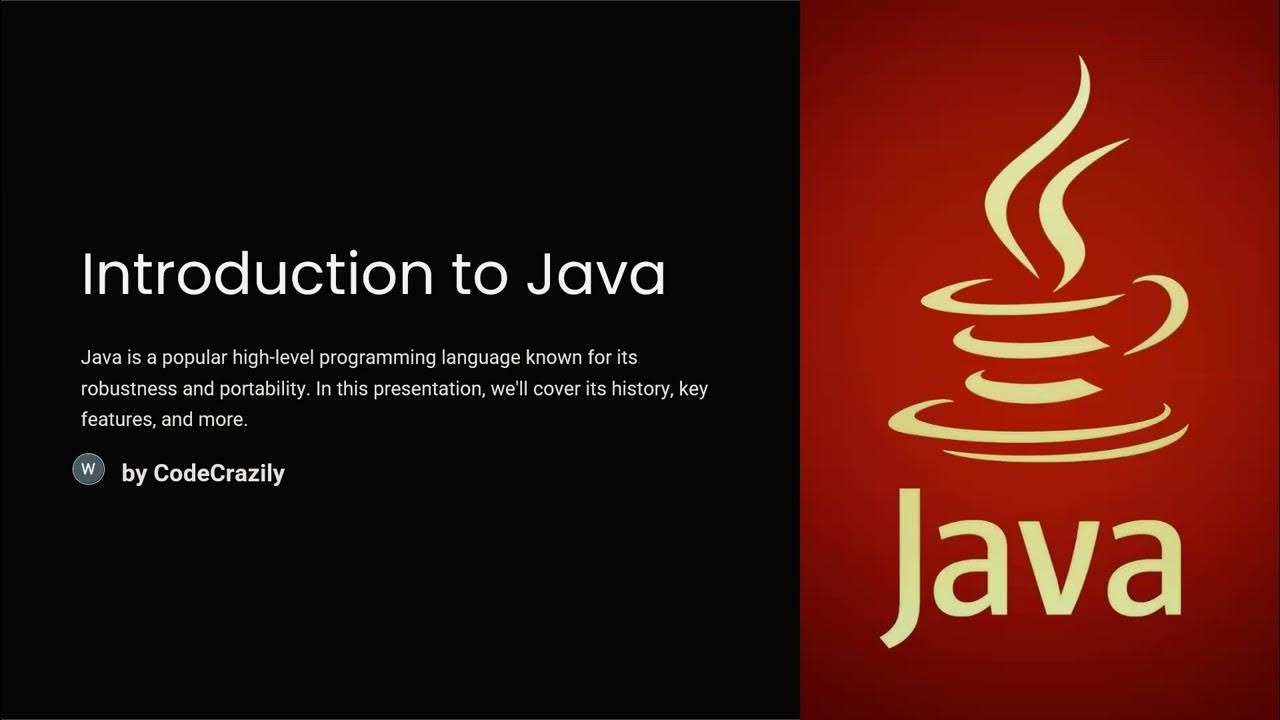 Introduction To Java Programming Youtube