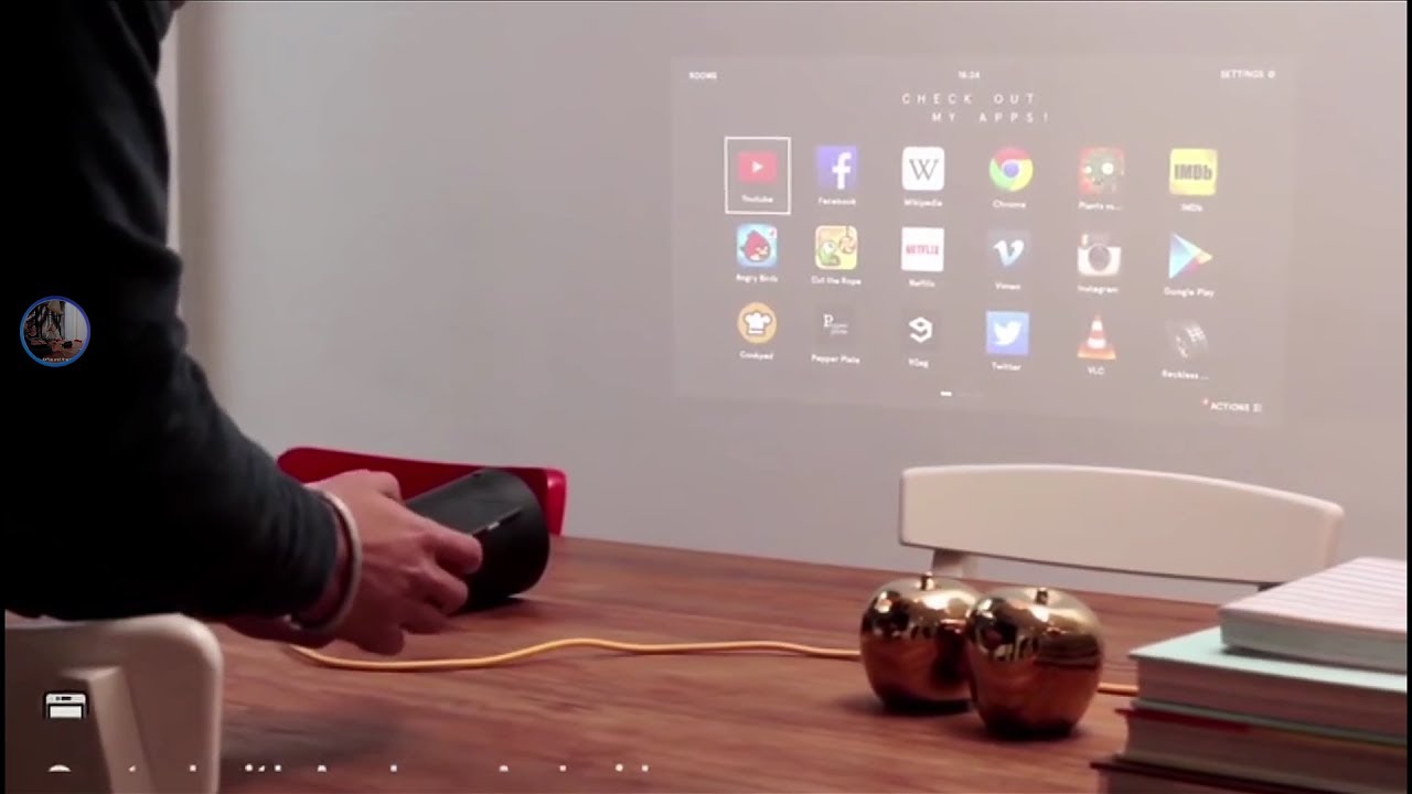 Beam Projector in a Light Socket - YouTube
