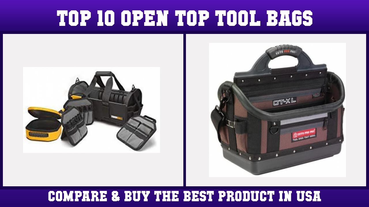 Top 10 Open Top Tool Bags to buy in USA 2021 | Price & Review - YouTube