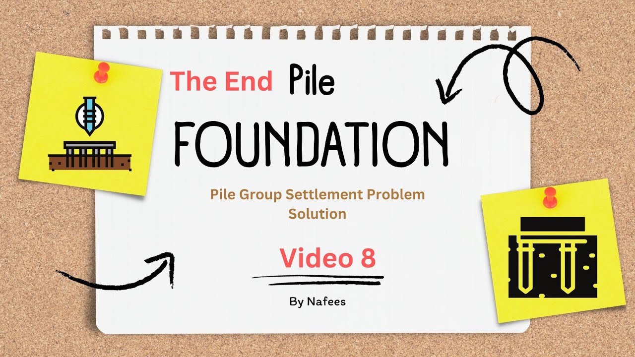 Video-8: How to Solve Pile Group Settlement Problems in Different Soils ...