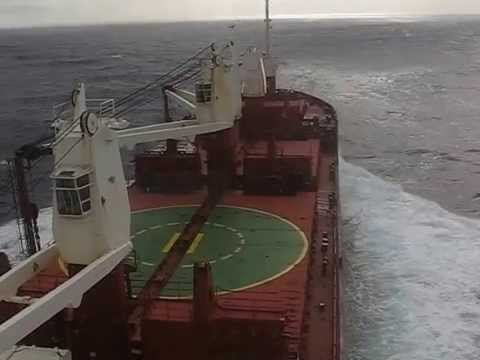 MV Emerald Sea Furious Fifties - YouTube