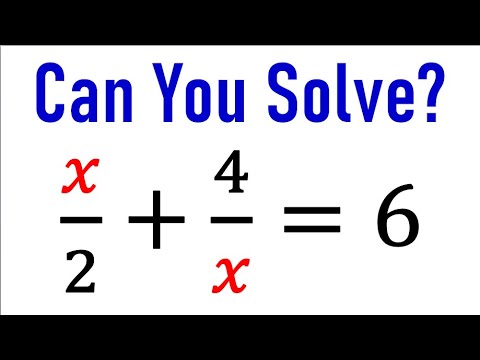 SAT Math Problem? | x/2+4/x=6 How to Solve Quadratic Equations | SAT ...
