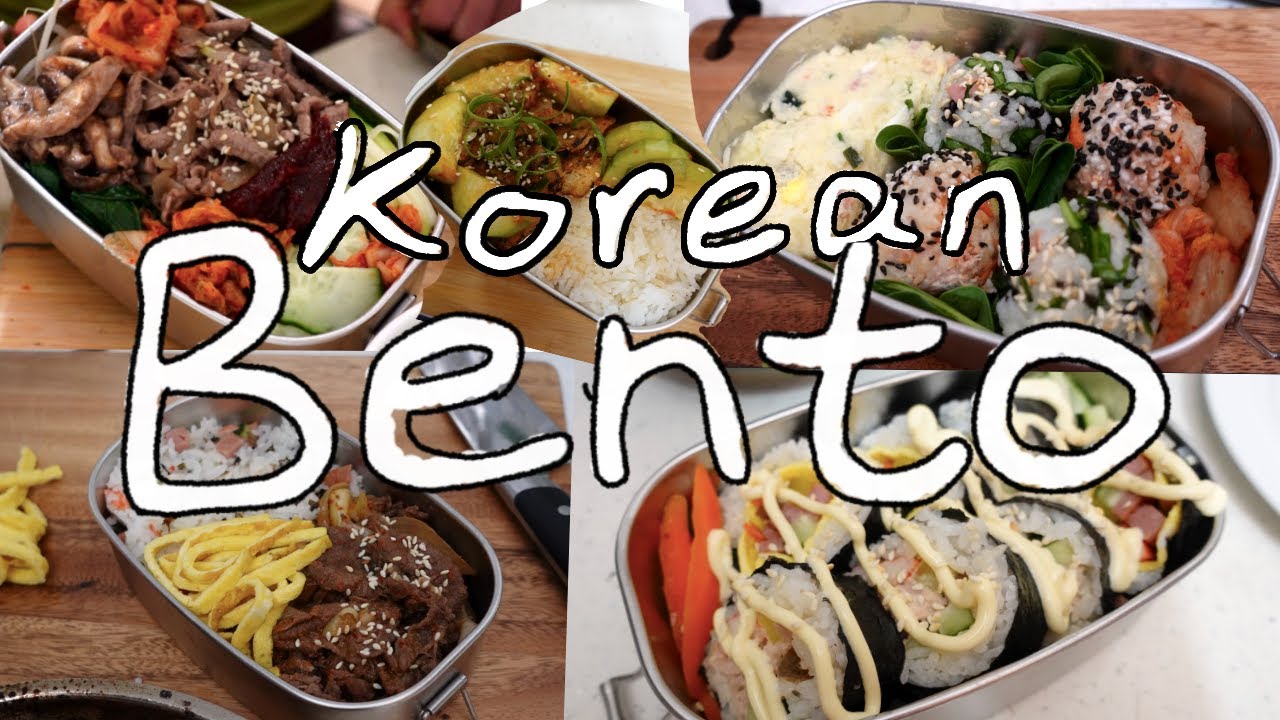 I made my husband Korean food for a week | Korean lunch box - YouTube