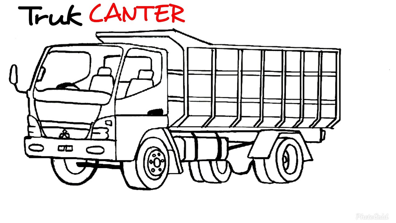 TRUCK CANTER, Drawing Episode Entertainment Menggambar dan Mewarnai ...