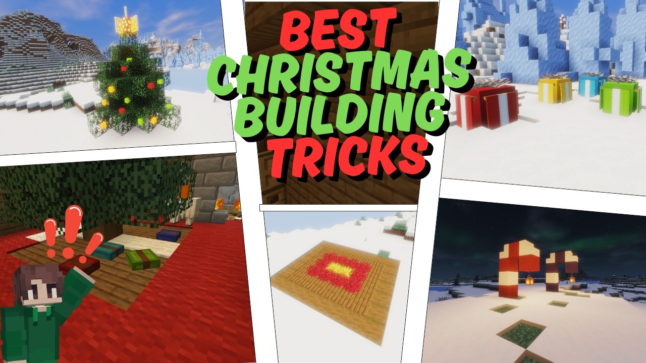 BEST CHRISTMAS BUILDING TRICKS | Minecraft Builds | - YouTube