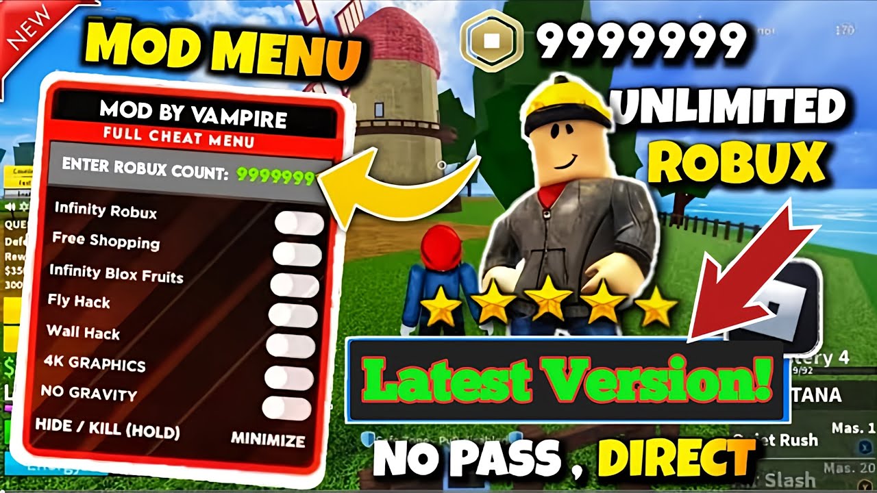 Roblox Mod Menu Apk 💬 ️🔗 latest version (100% WORKING- Mega Menu ...