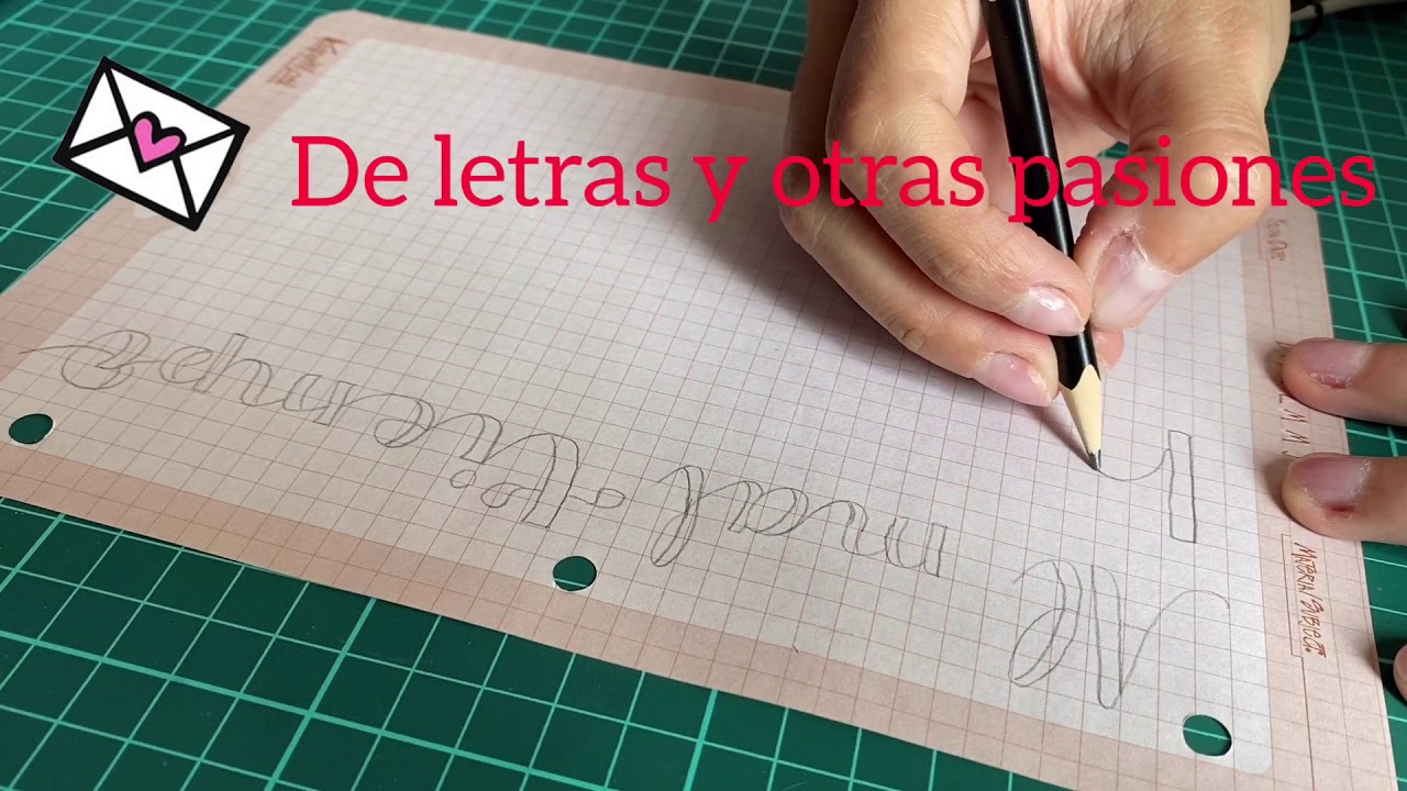Hagamos algo con falsa caligrafía o falso Lettering - YouTube